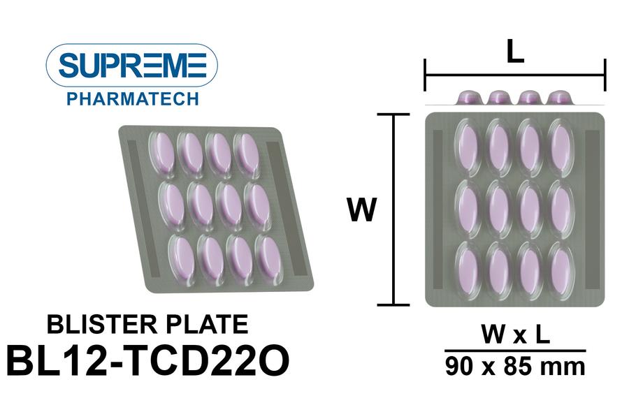 BL12-TCD22O Blister / 12 Tablets » Supreme Pharmatech